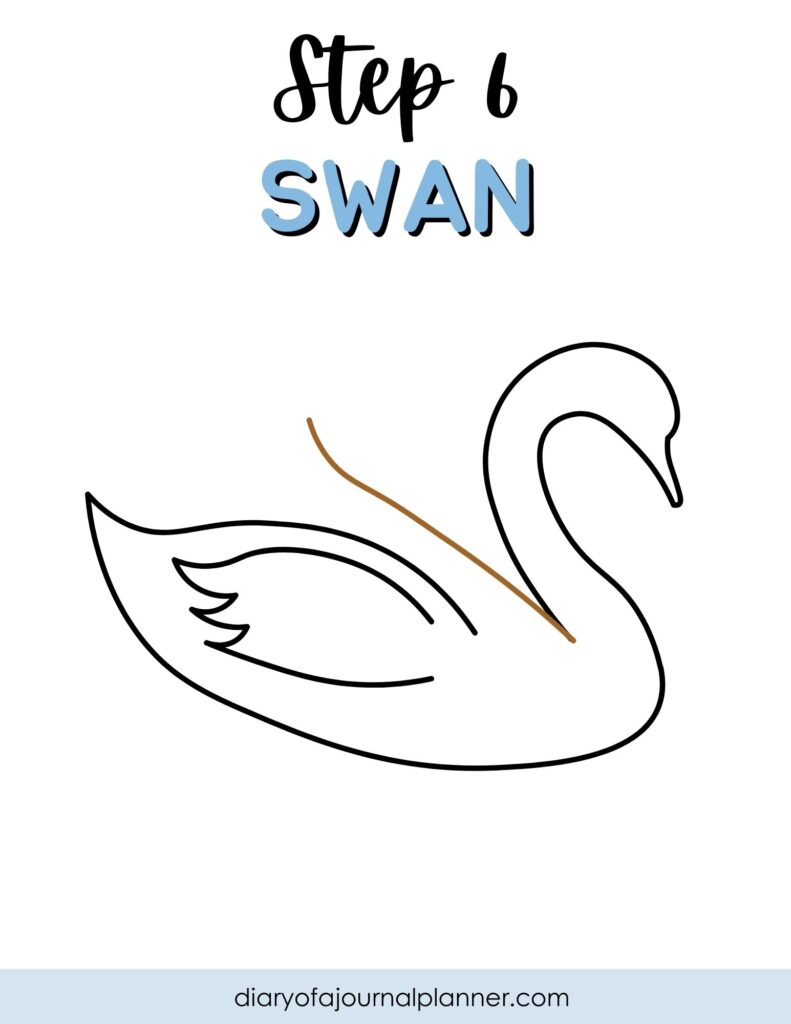 How To Draw A Swan Doodle