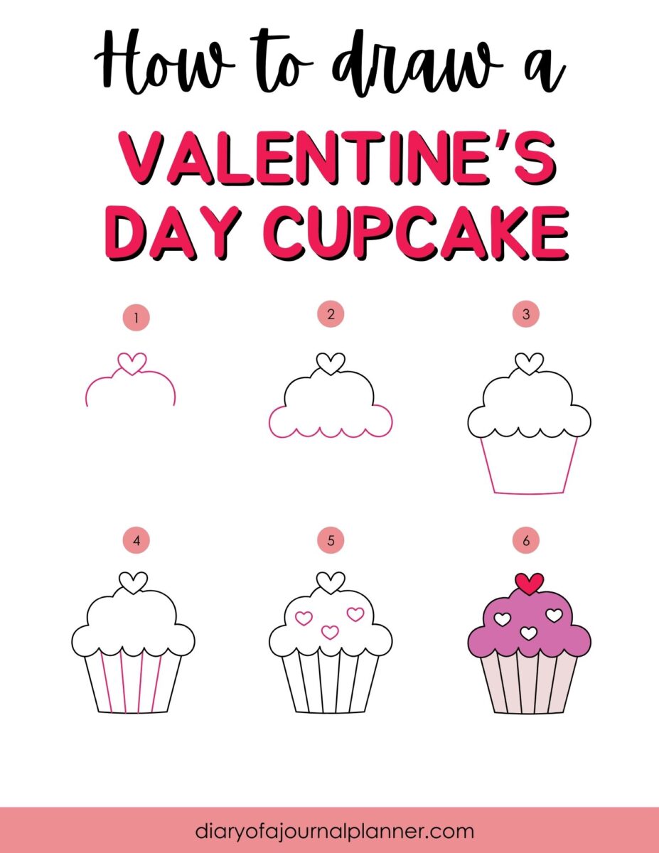 Valentine's Day Doodles (13 love inspired step by step doodle tutorials)