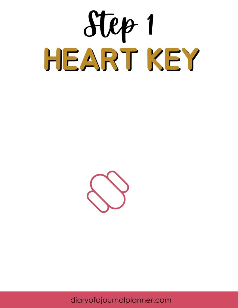 How To Draw A Heart Key Doodle