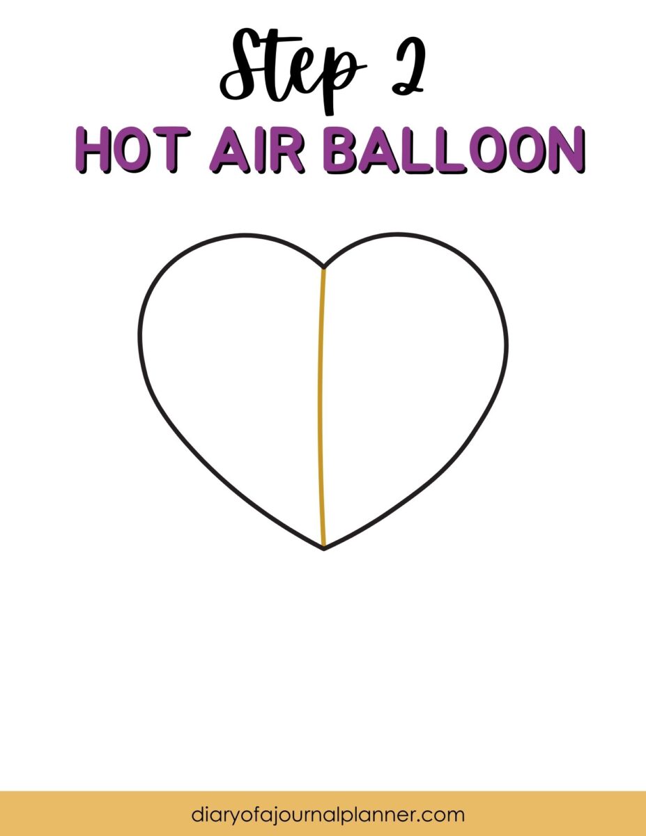 How To Draw A Hot Air Balloon Doodle