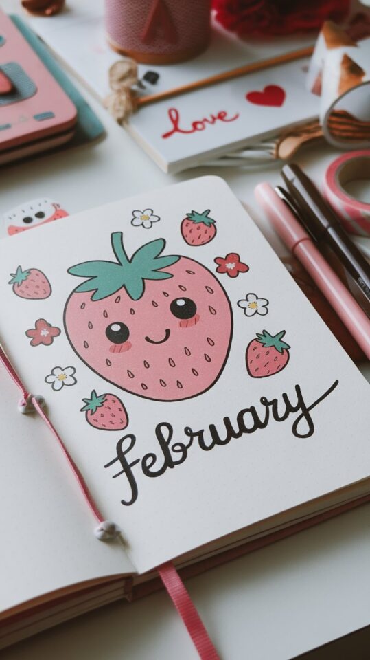 February Bujo Cover Page Ideas