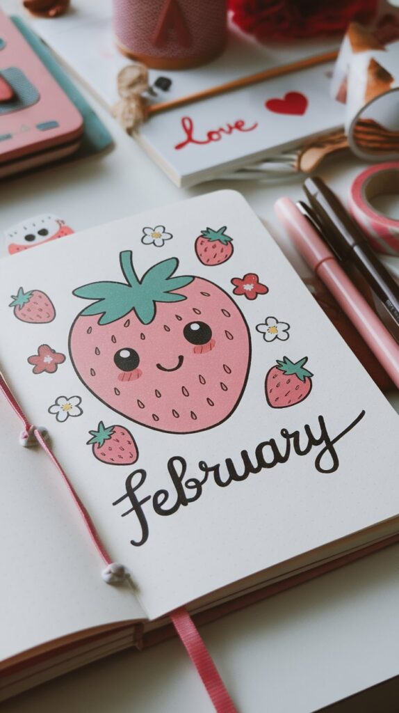 February Bujo Cover Page Ideas