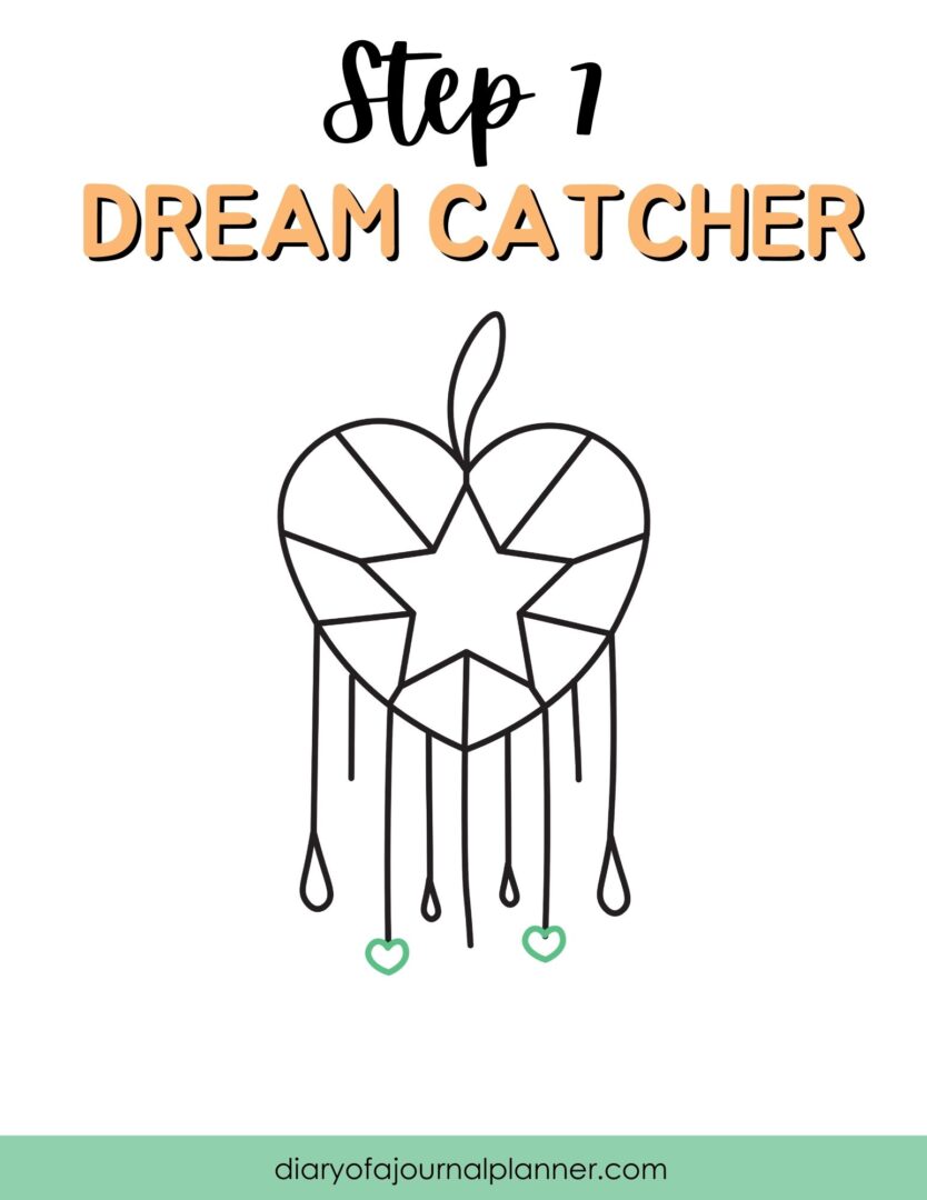How To Draw A Dream Catcher- Easy Dream Catcher Drawing To Try