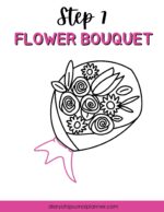 How To Draw A Flower Bouquet- Easy Bouquet of Flowers Drawing To Try