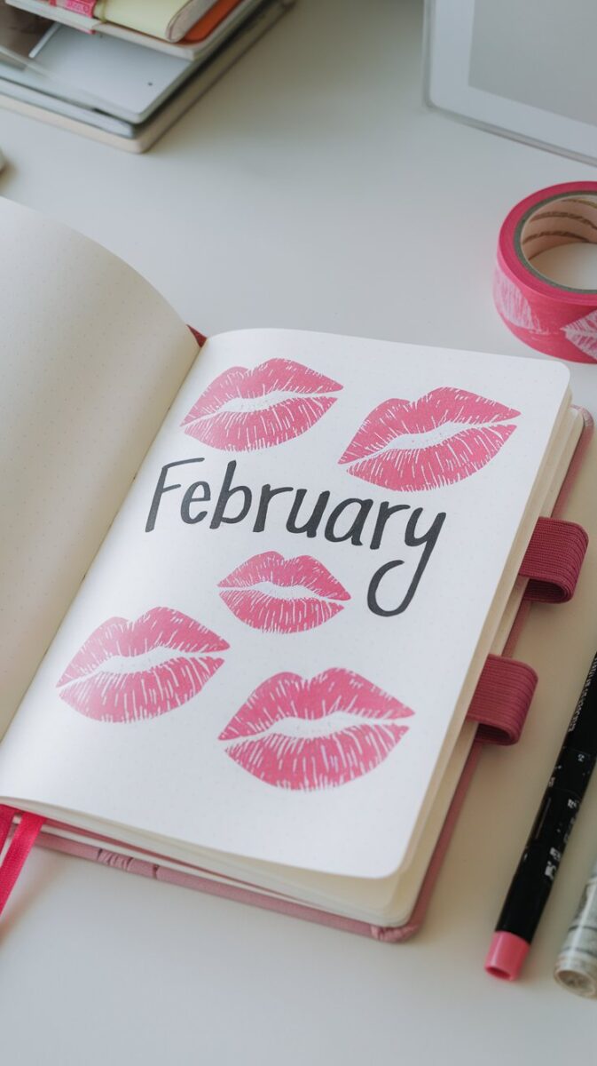 February Bujo Cover Page Ideas