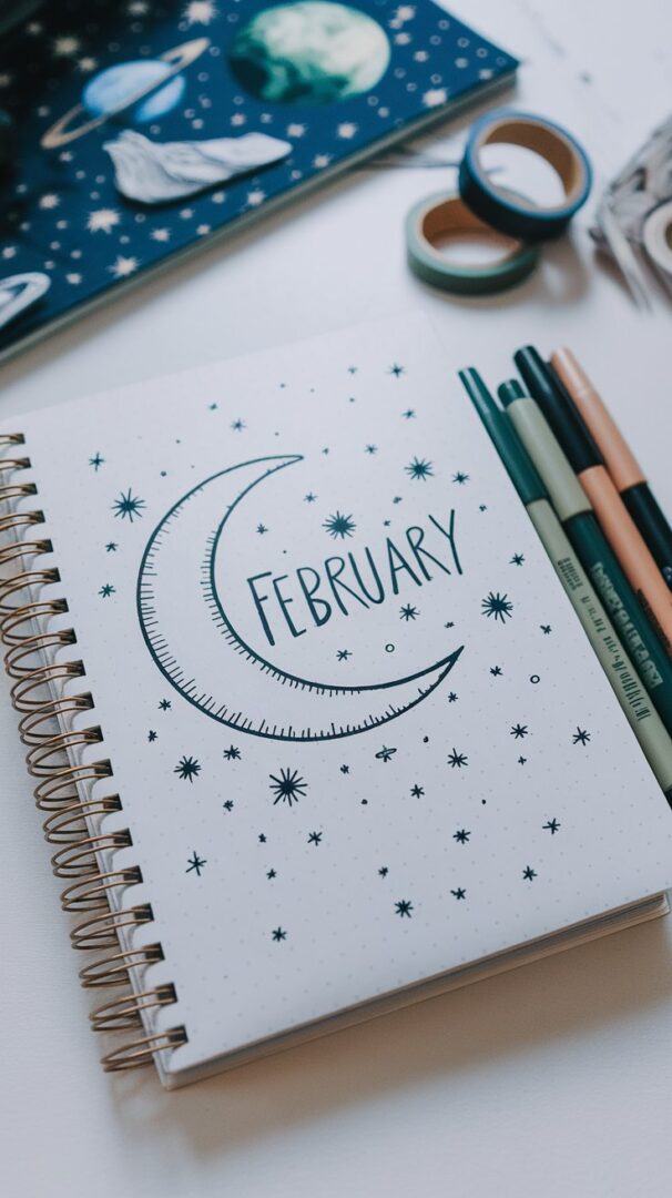 February Bujo Cover Page Ideas