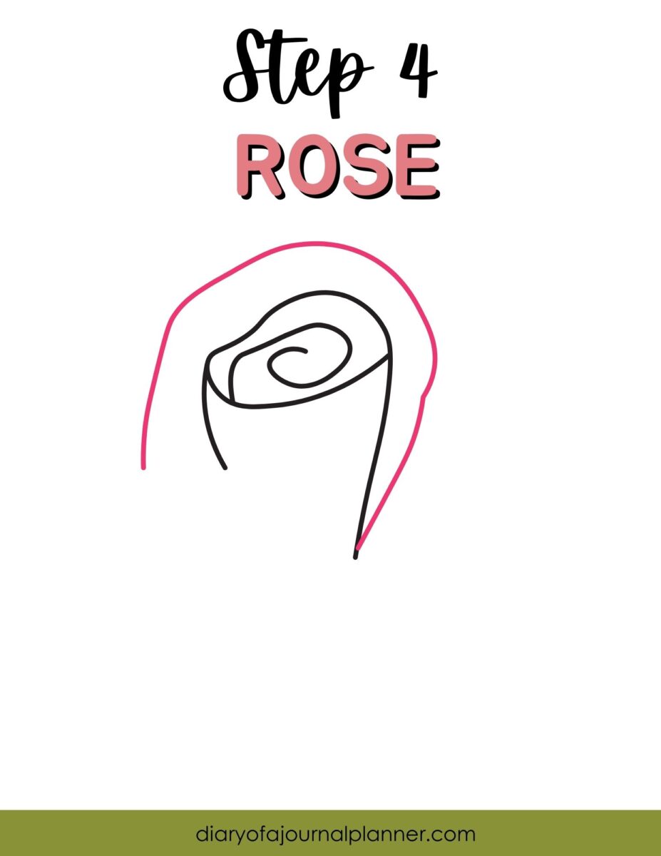 How To Draw A Rose Doodle