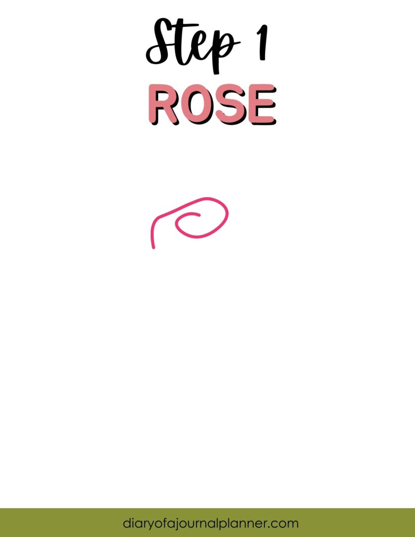 How To Draw A Rose Doodle