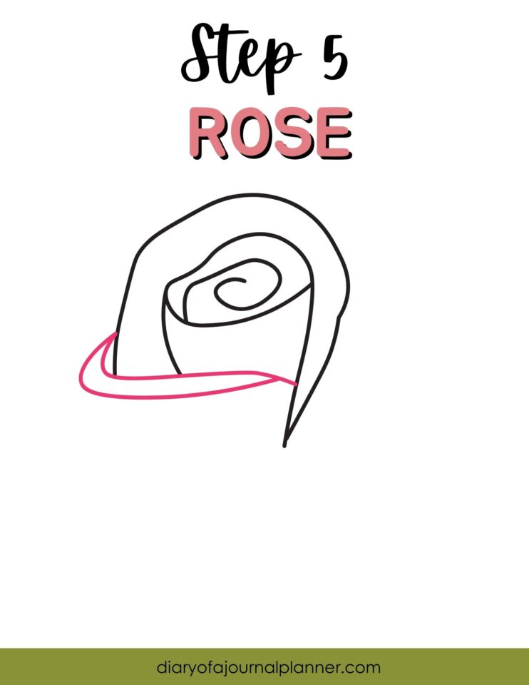 How To Draw A Rose Doodle