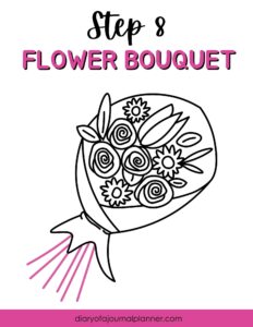 How To Draw A Flower Bouquet- Easy Bouquet of Flowers Drawing To Try