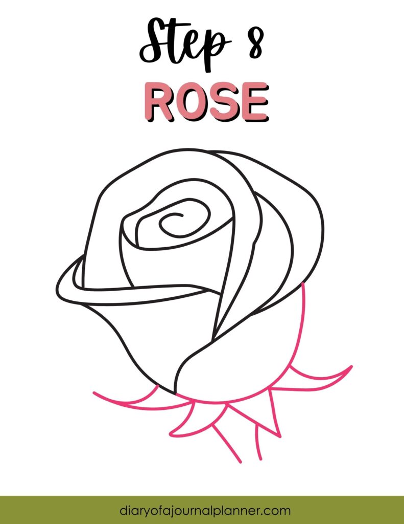 How To Draw A Rose Doodle