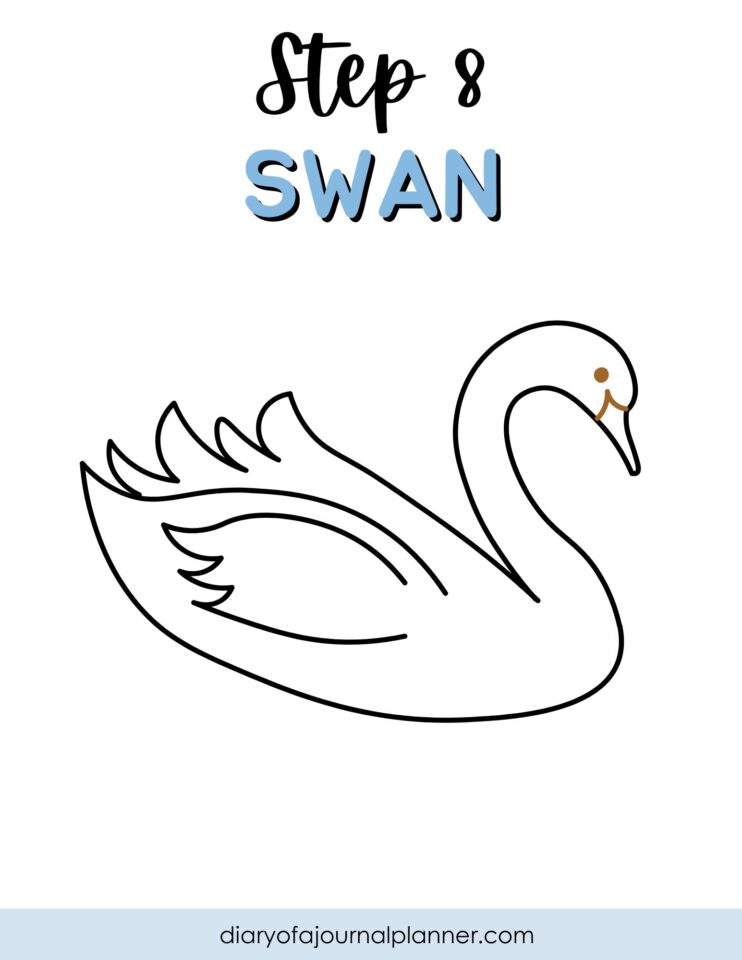 How To Draw A Swan Doodle