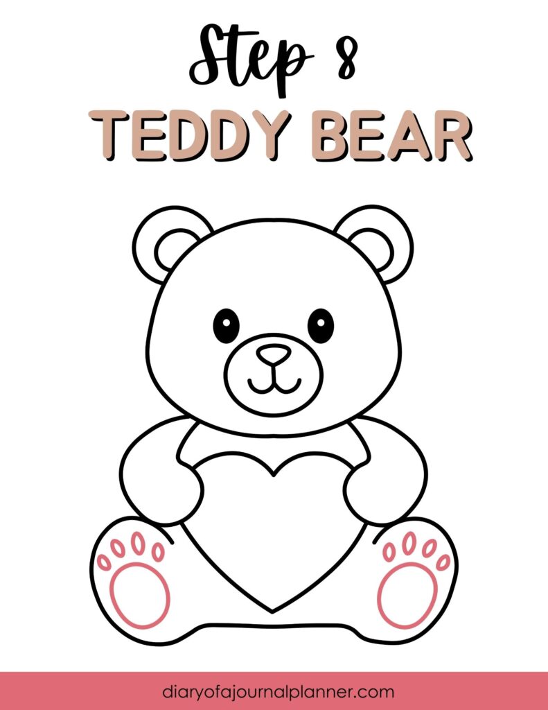 How To Draw A Teddy Bear Doodle