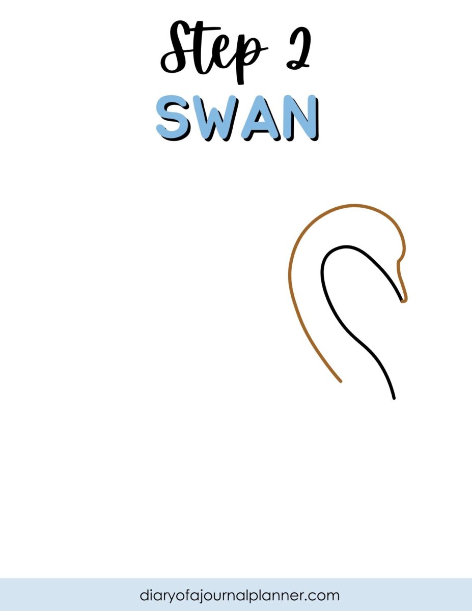 How To Draw A Swan Doodle