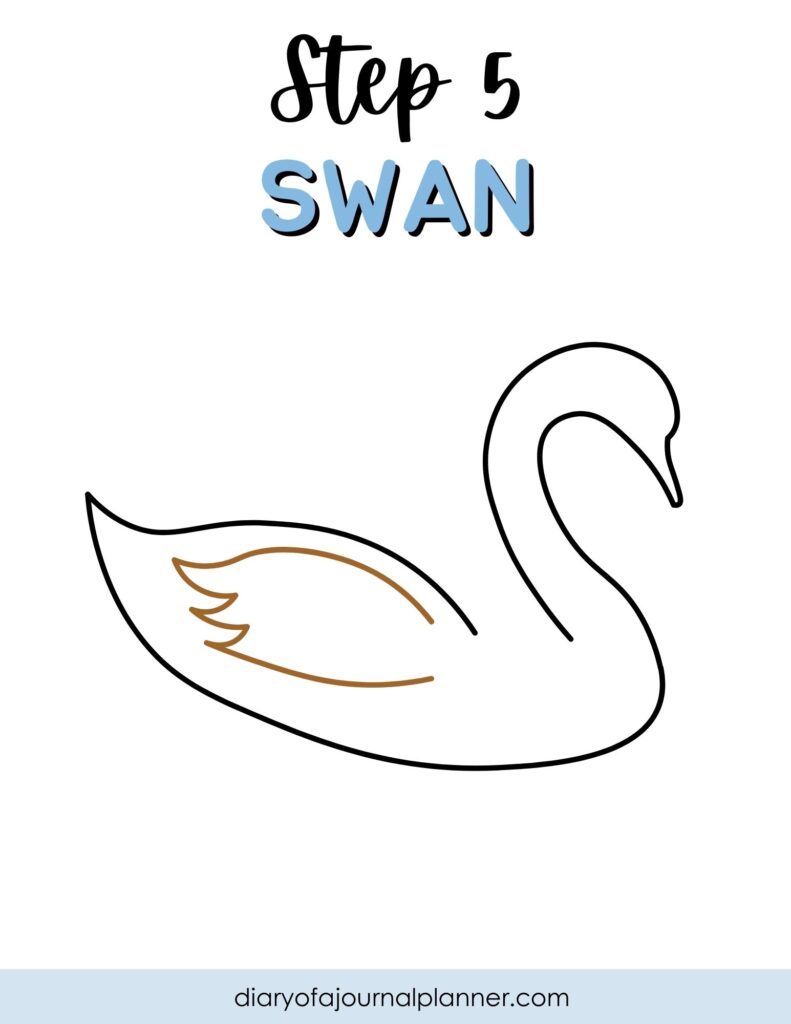 How To Draw A Swan Doodle