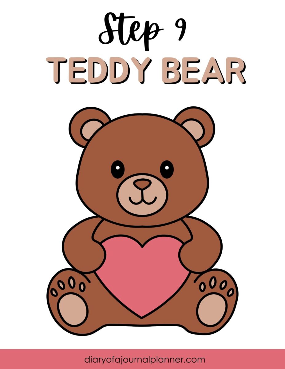 How To Draw A Teddy Bear Doodle