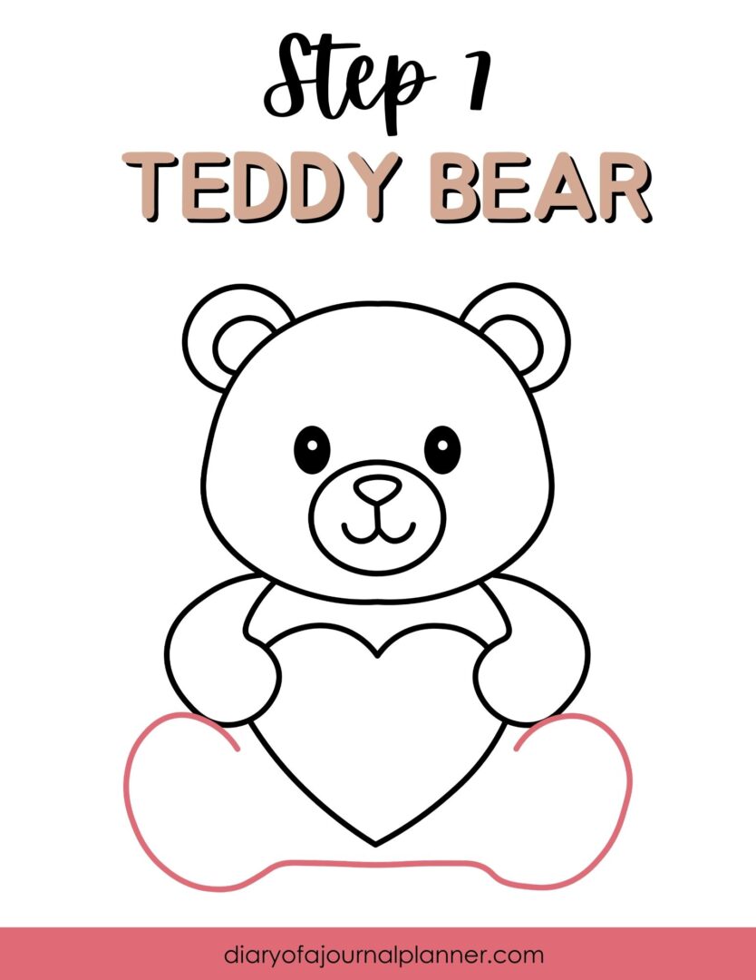 How To Draw A Teddy Bear Doodle