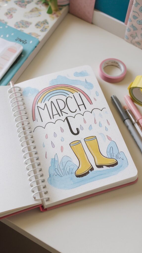 28 March Bullet Journal Covers: Creative Ideas to Brighten Your Month