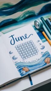 Beautiful Ocean Bullet Journal Theme Ideas to Make Waves