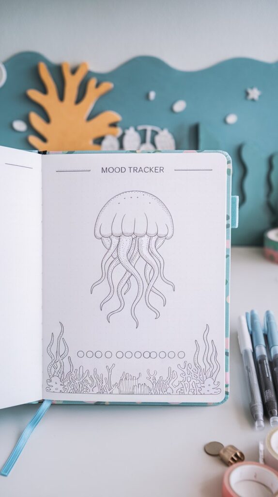 Beautiful Ocean Bullet Journal Theme Ideas to Make Waves