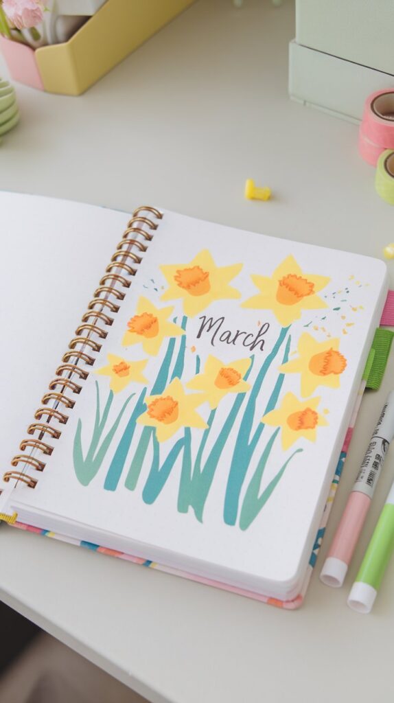 28 March Bullet Journal Covers: Creative Ideas to Brighten Your Month