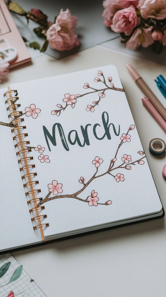 28 March Bullet Journal Covers: Creative Ideas to Brighten Your Month