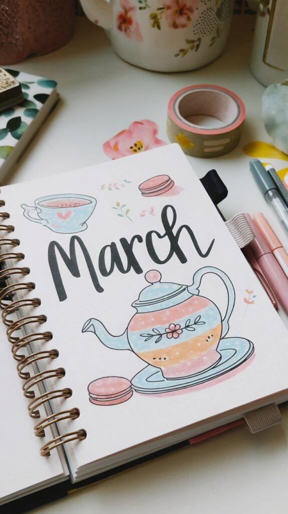 28 March Bullet Journal Covers: Creative Ideas to Brighten Your Month