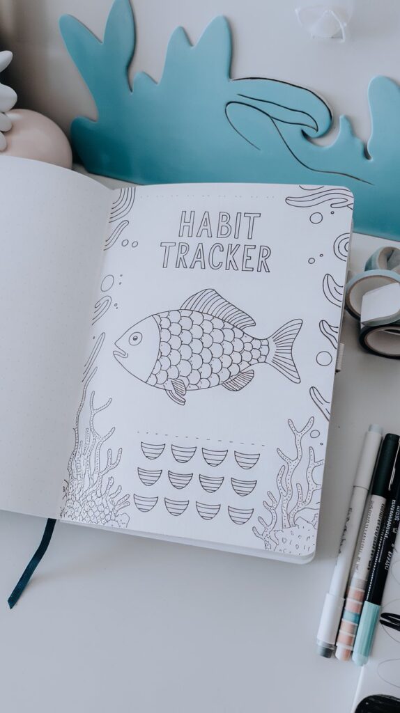 Beautiful Ocean Bullet Journal Theme Ideas to Make Waves