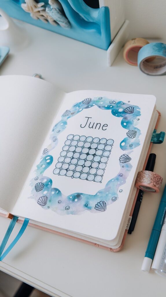Beautiful Ocean Bullet Journal Theme Ideas to Make Waves