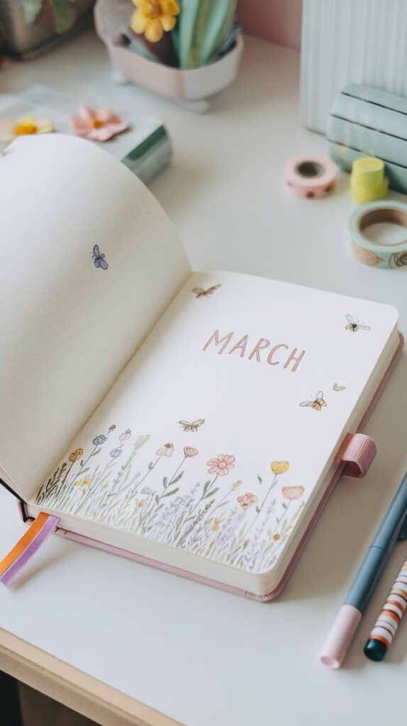 28 March Bullet Journal Covers: Creative Ideas to Brighten Your Month