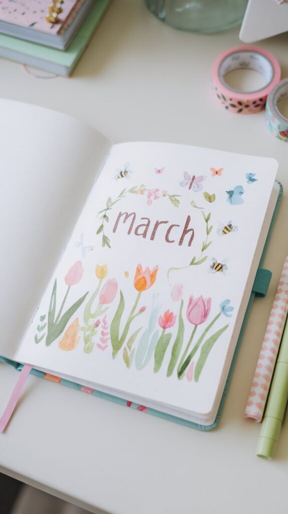 28 March Bullet Journal Covers: Creative Ideas to Brighten Your Month