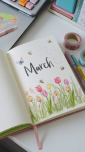 28 March Bullet Journal Covers: Creative Ideas to Brighten Your Month