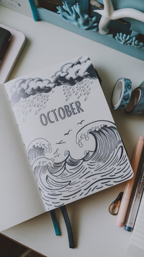 Beautiful Ocean Bullet Journal Theme Ideas to Make Waves