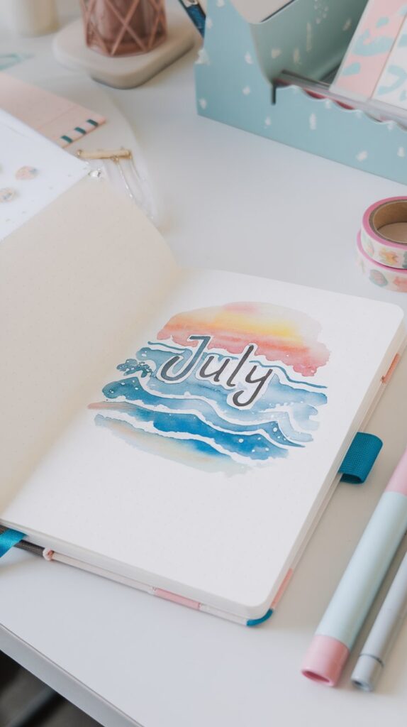 Beautiful Ocean Bullet Journal Theme Ideas to Make Waves