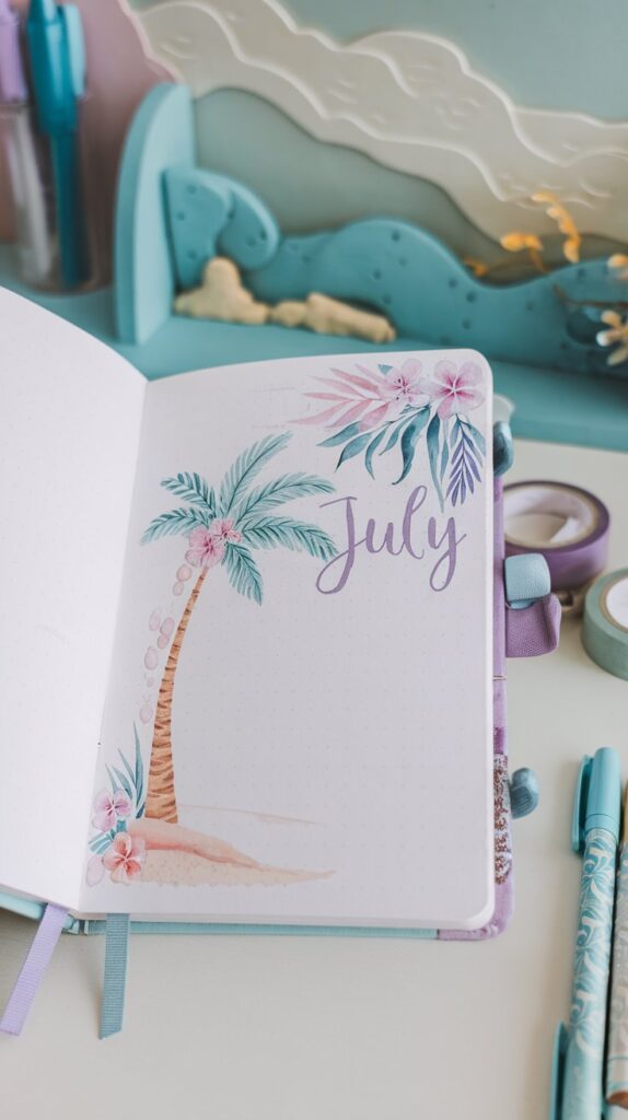 Beautiful Ocean Bullet Journal Theme Ideas to Make Waves