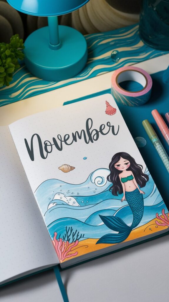Beautiful Ocean Bullet Journal Theme Ideas to Make Waves
