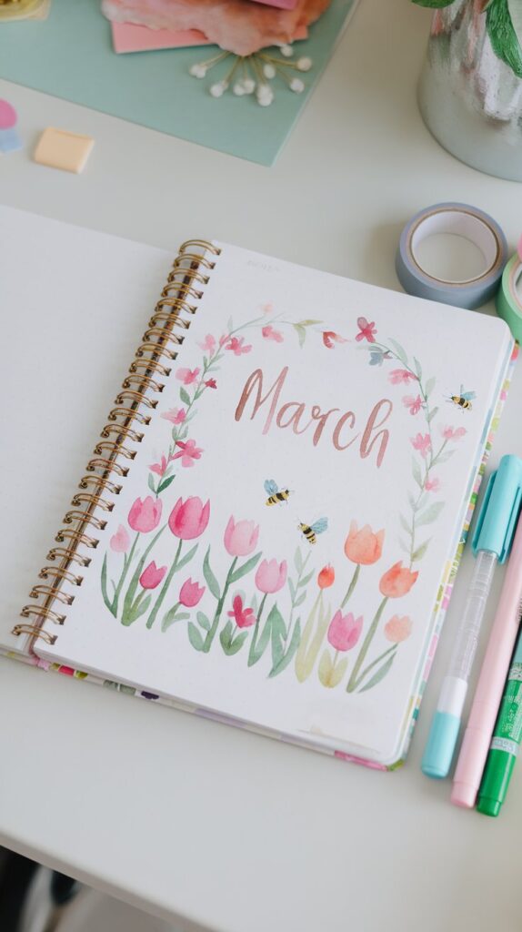 28 March Bullet Journal Covers: Creative Ideas to Brighten Your Month