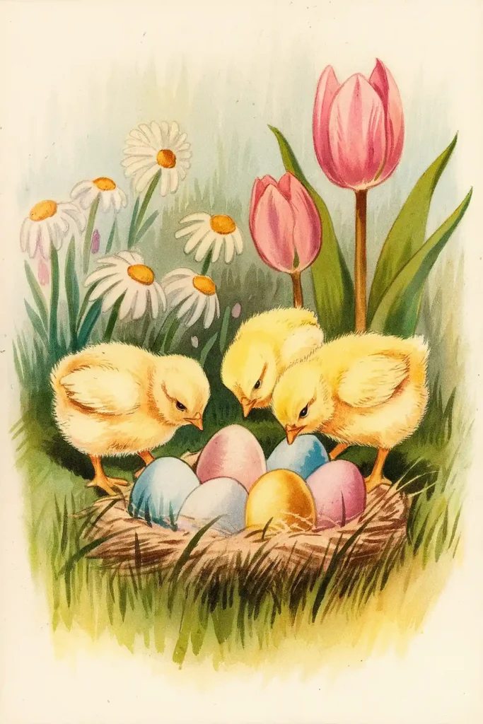 Vintage Easter Cards - Free Printables for your DIY Projects