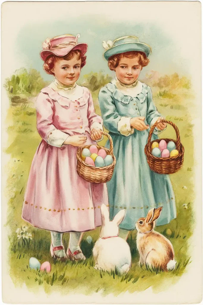 Vintage Easter Cards - Free Printables for your DIY Projects