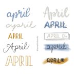 April Headers: Cute & Aesthetic Bullet Journal Headers