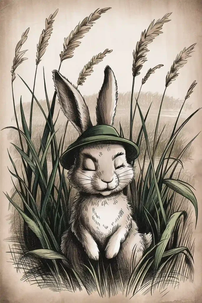 30+ Adorable Vintage Easter Bunny Images for your DIY Projects
