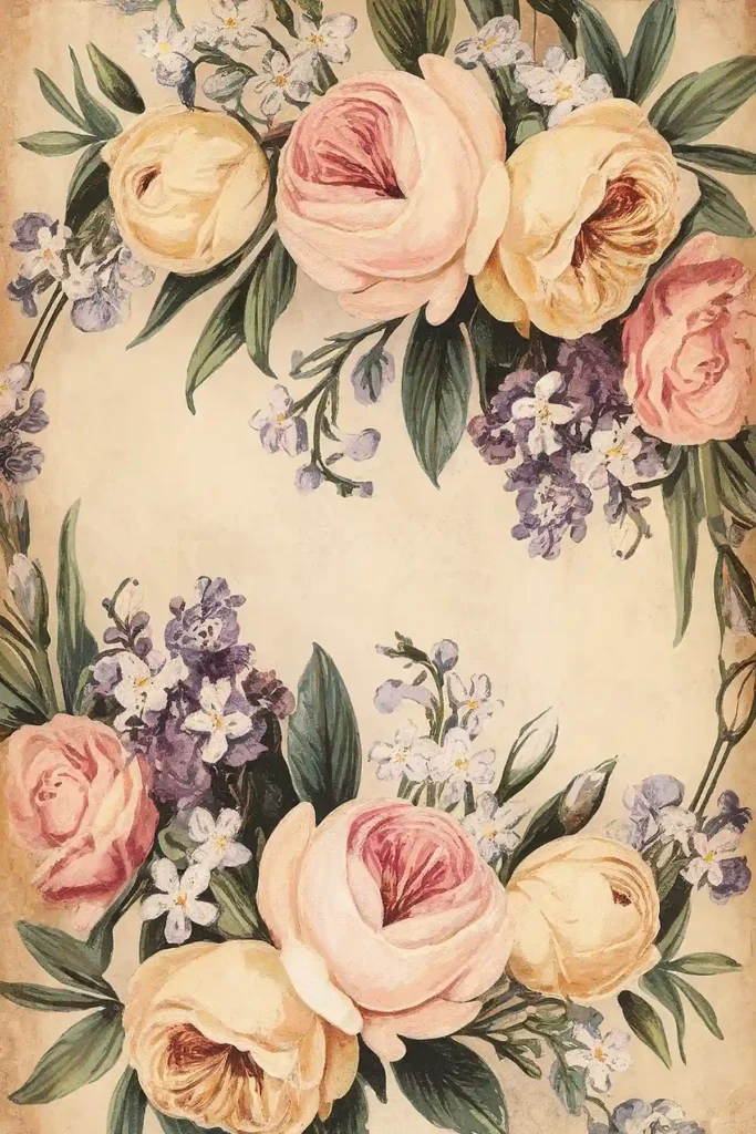 20+ FREE Vintage Flower Illustrations