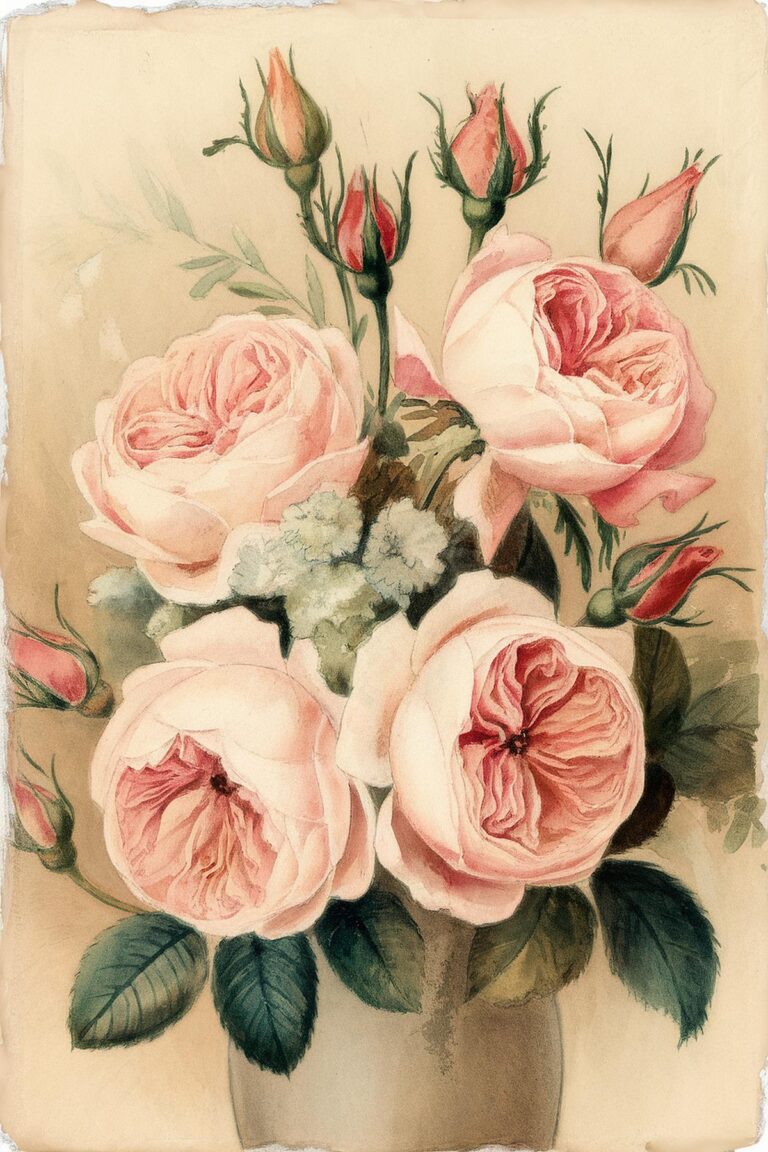 30+ Vintage Rose Illustrations - Download for FREE (2025)