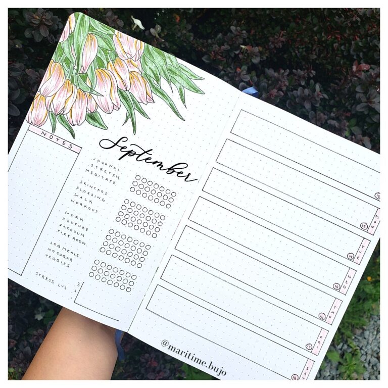 40+ Tulip Bullet Journal Ideas to Brighten Your Pages (2026)