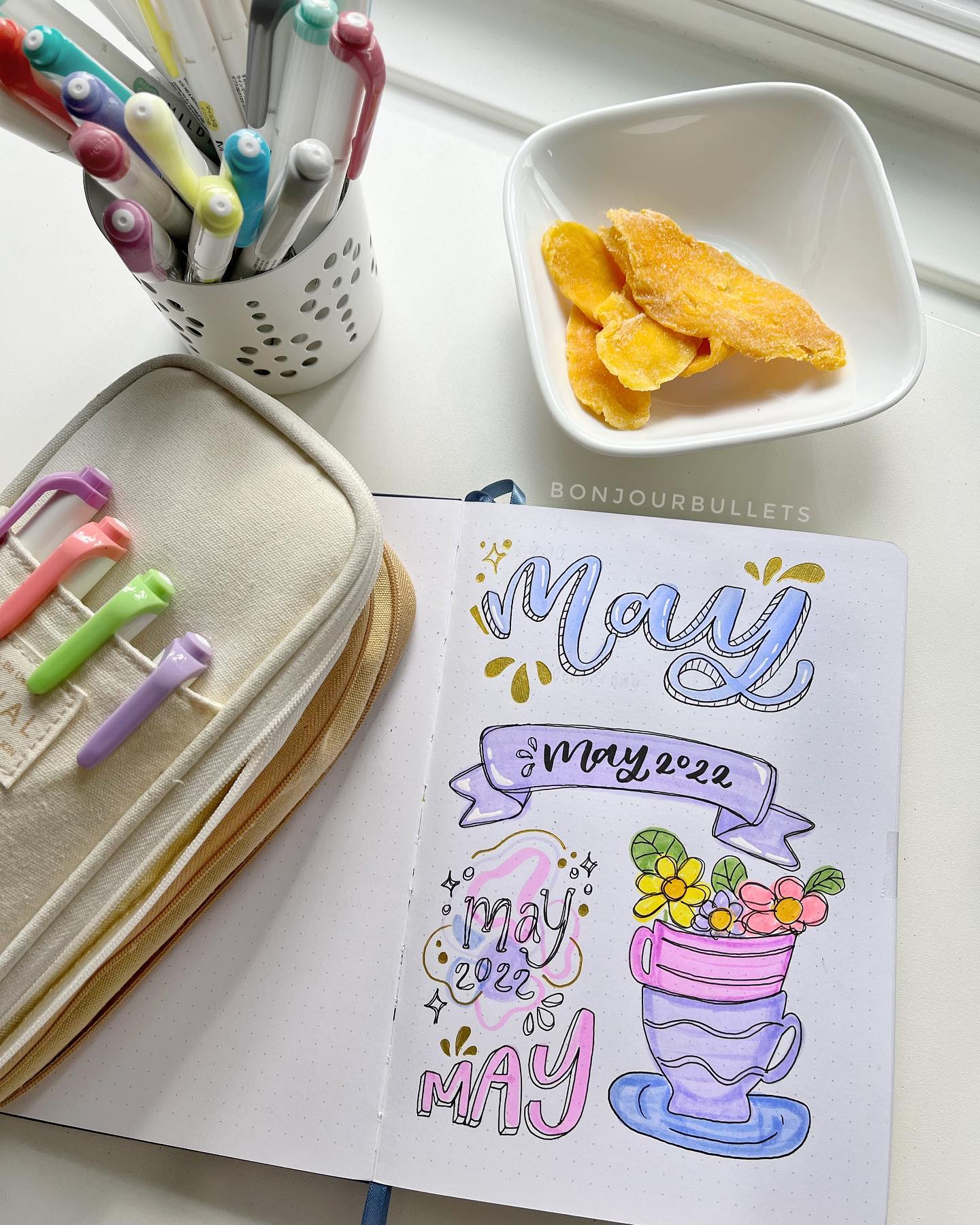 May Bullet Journal Headers to Refresh Your Pages