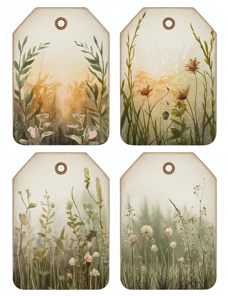 Free Spring Nature Junk Journal Theme + Printables