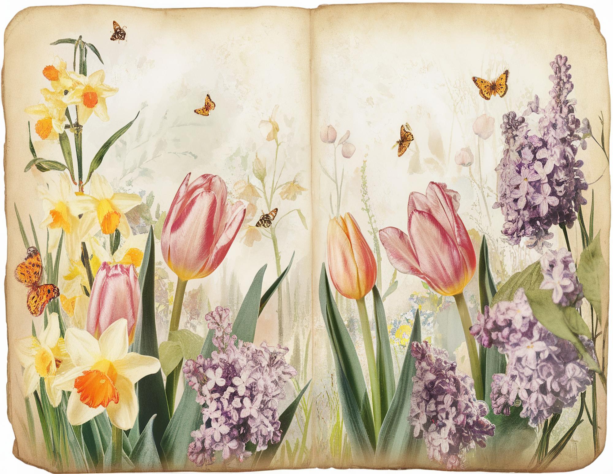 Free Spring Nature Junk Journal Theme + Printables