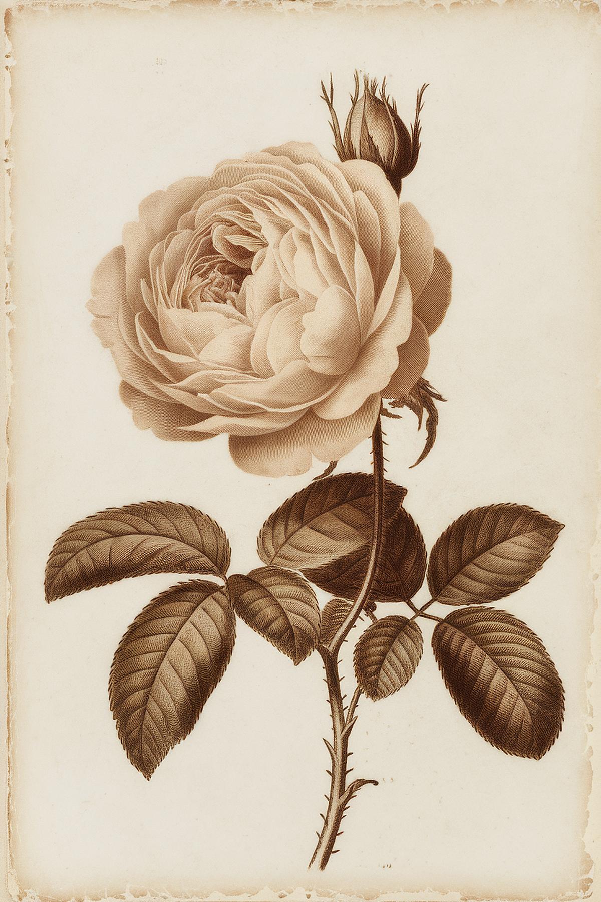 30+ Vintage Rose Illustrations - Download for FREE (2026)