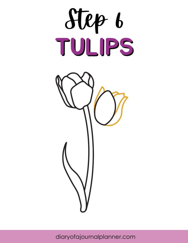 How To Draw A Tulip Doodle