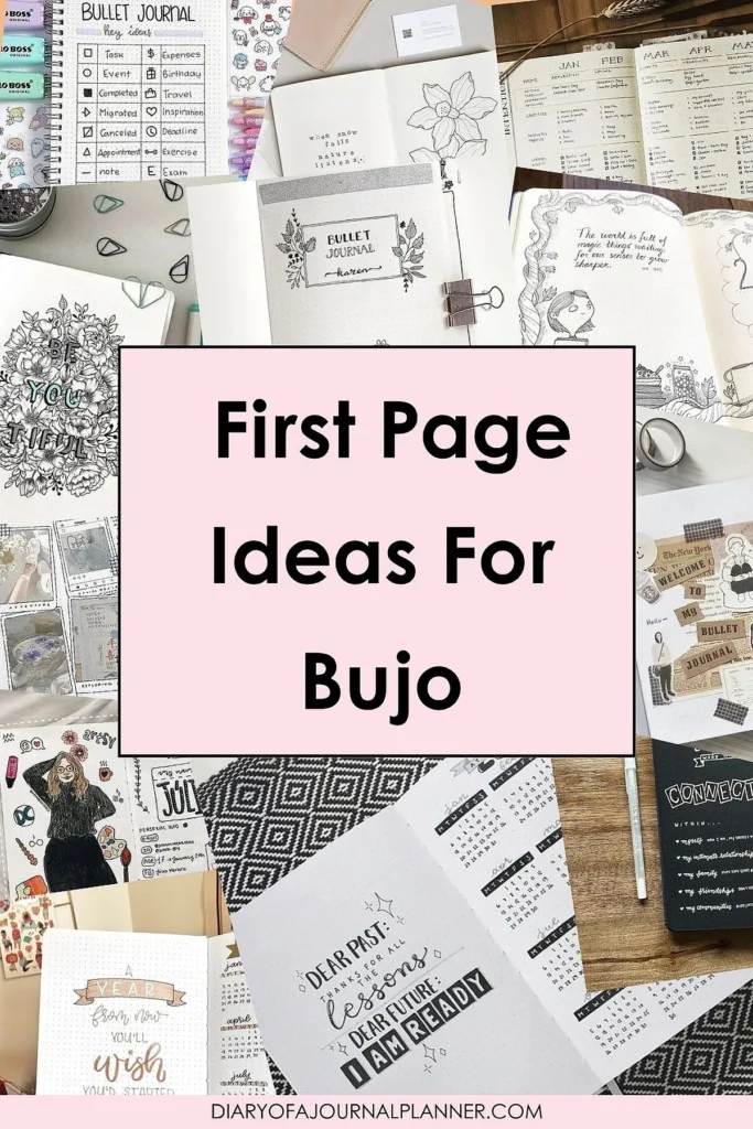 10 Beautiful Bullet Journal First Page Ideas to Inspire Your Next Bujo ...